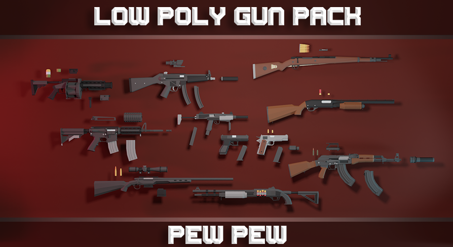 Low Poly Gun Pack