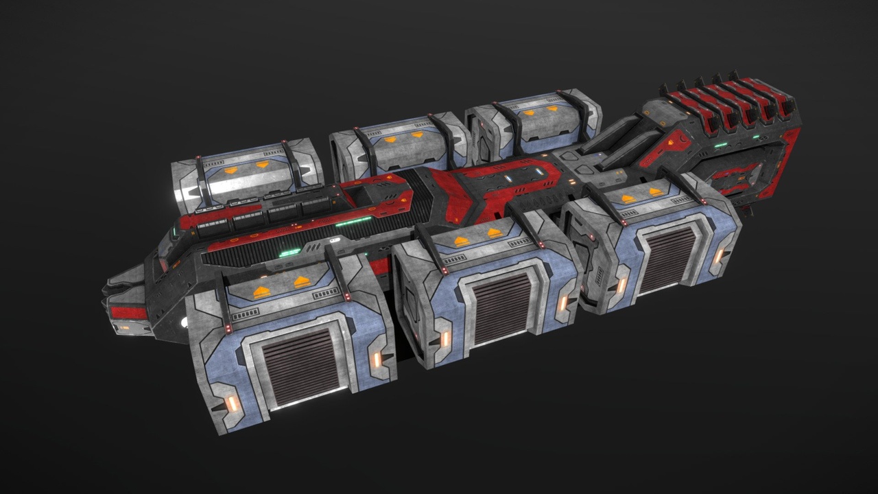 Scifi Freighter Mars I Spaceship | Fab
