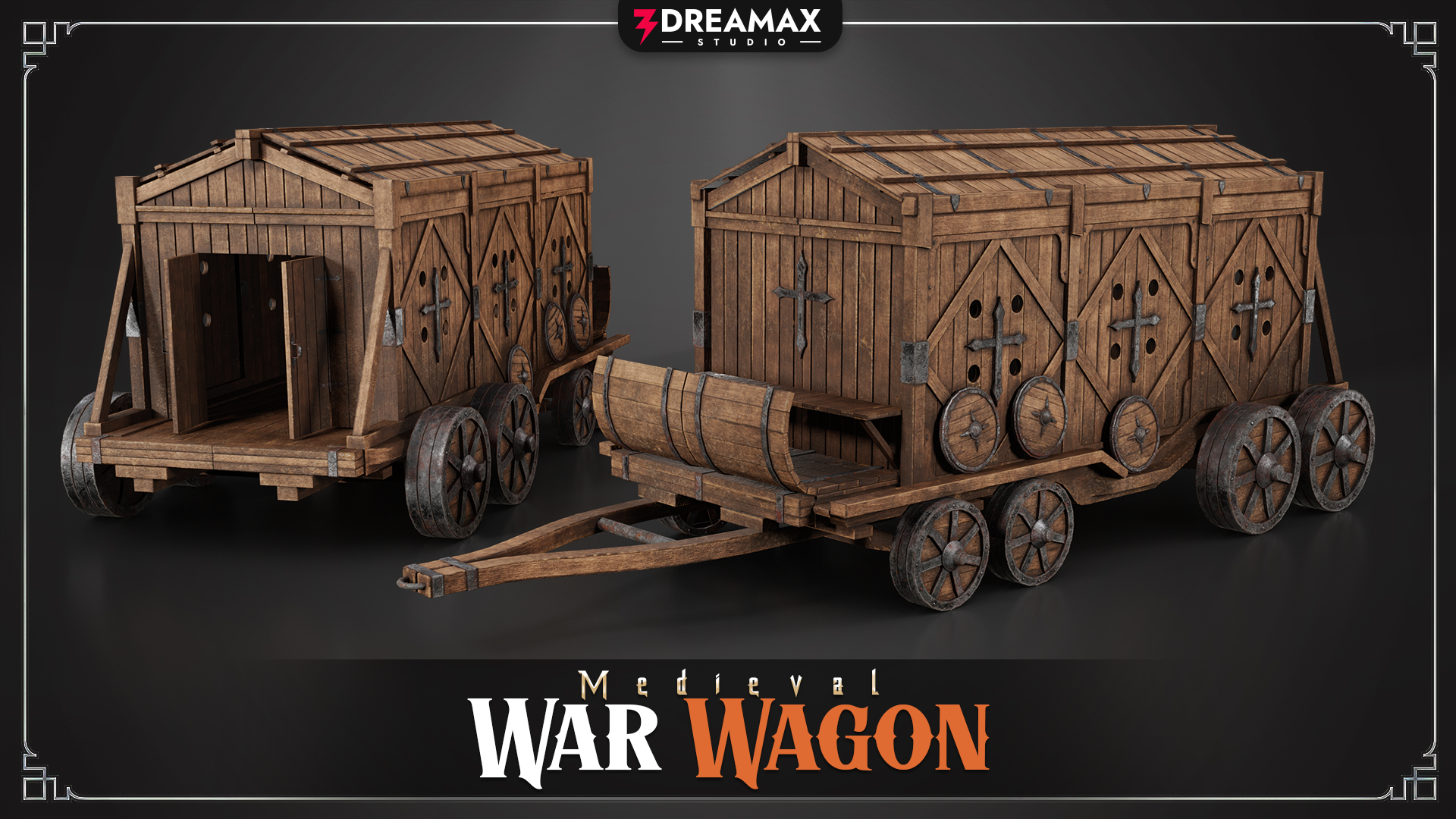 Medieval War Wagon – Armored Battle Carriage | Fab