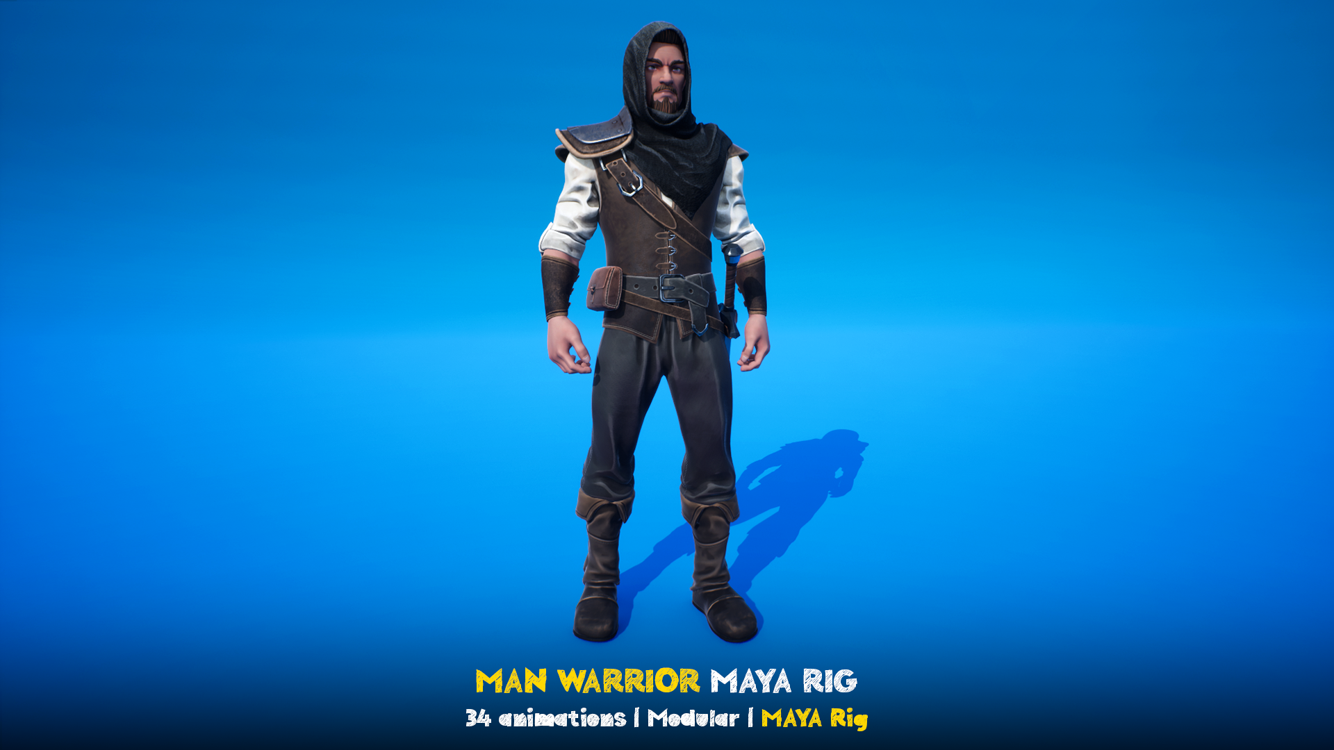 Man Warrior MAYA RIG | Fab