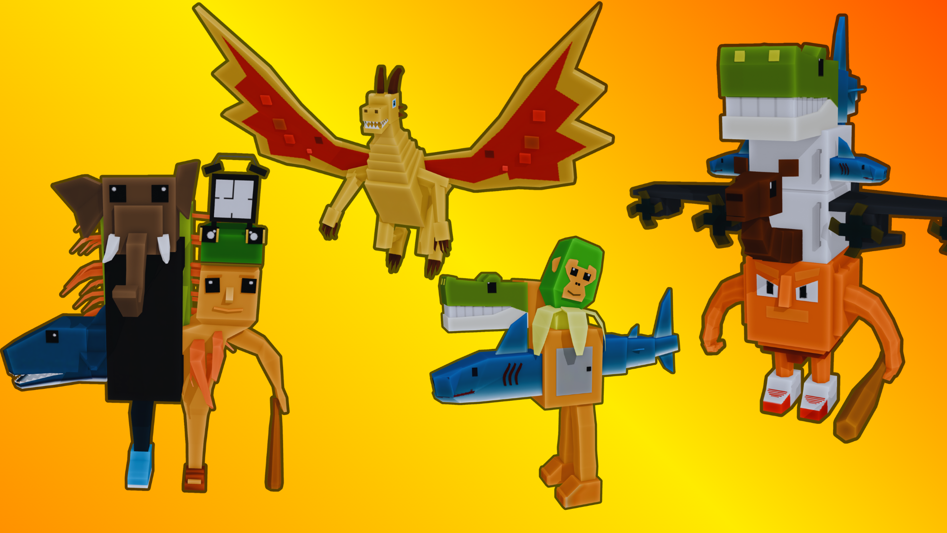 Italian Boss Brainrot Animated Characters blocky style | Fab