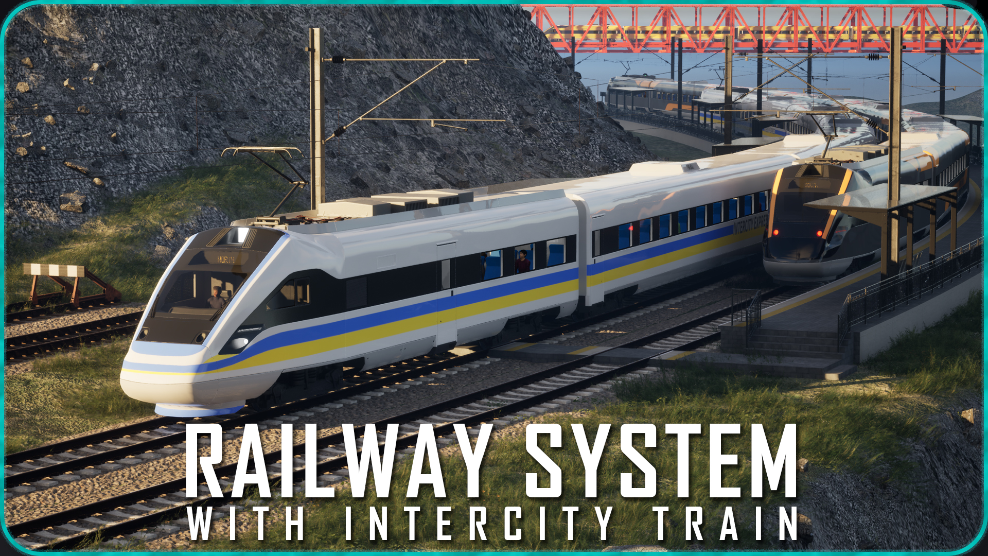Railway System with IC Train | Fab