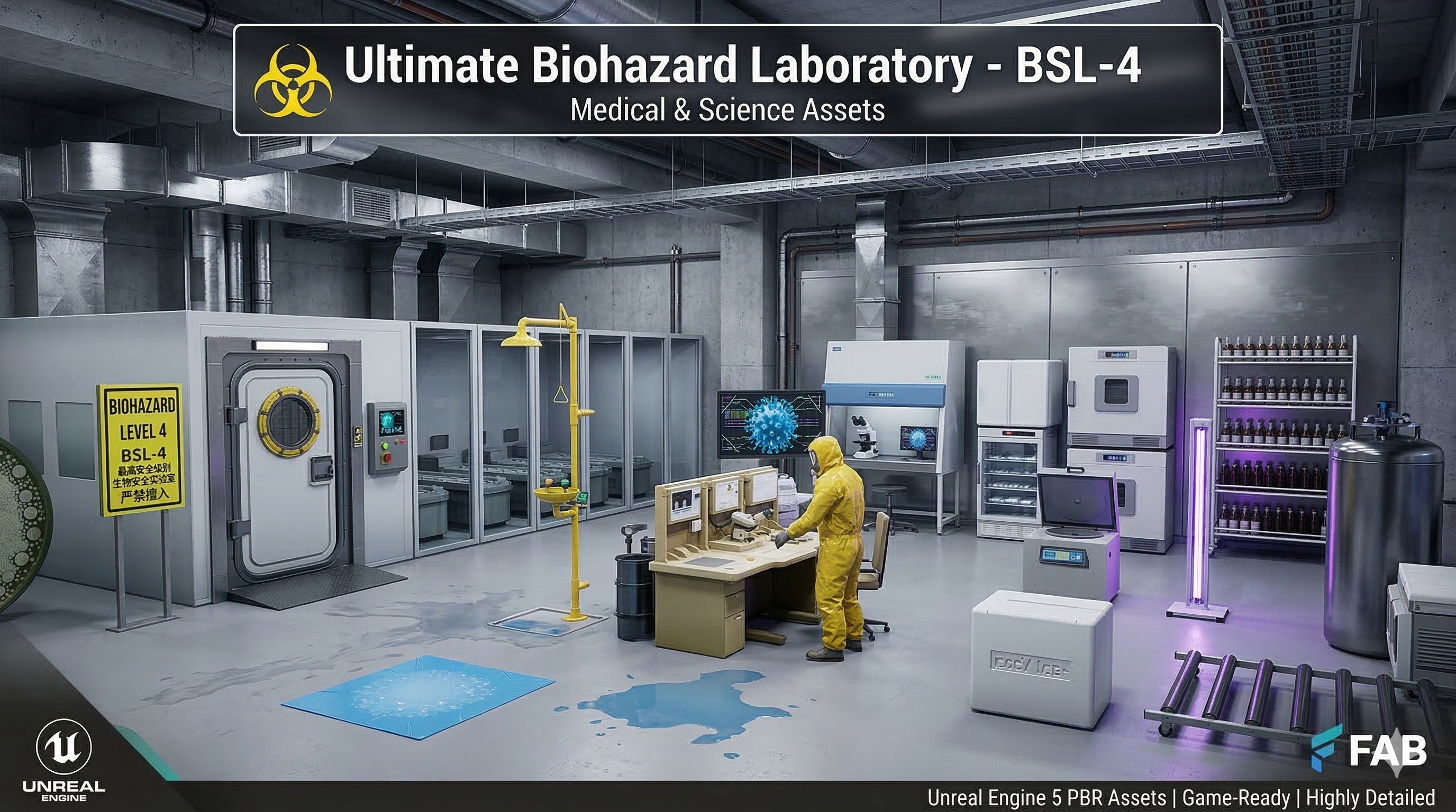 Ultimate Biohazard Laboratory - BSL-4, Medical & Science | Fab