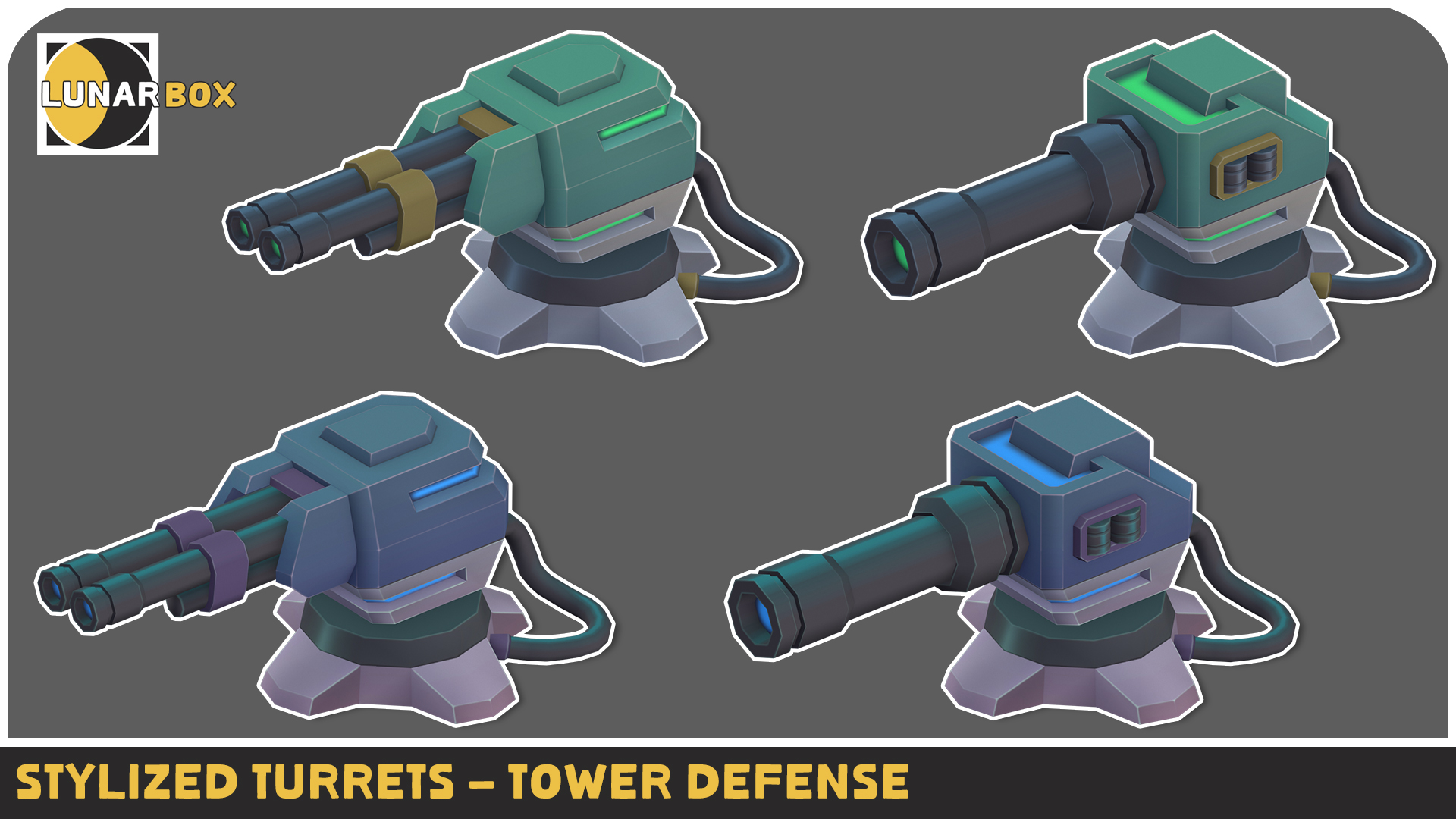 Stylized Turrets - Tower Defense | Fab
