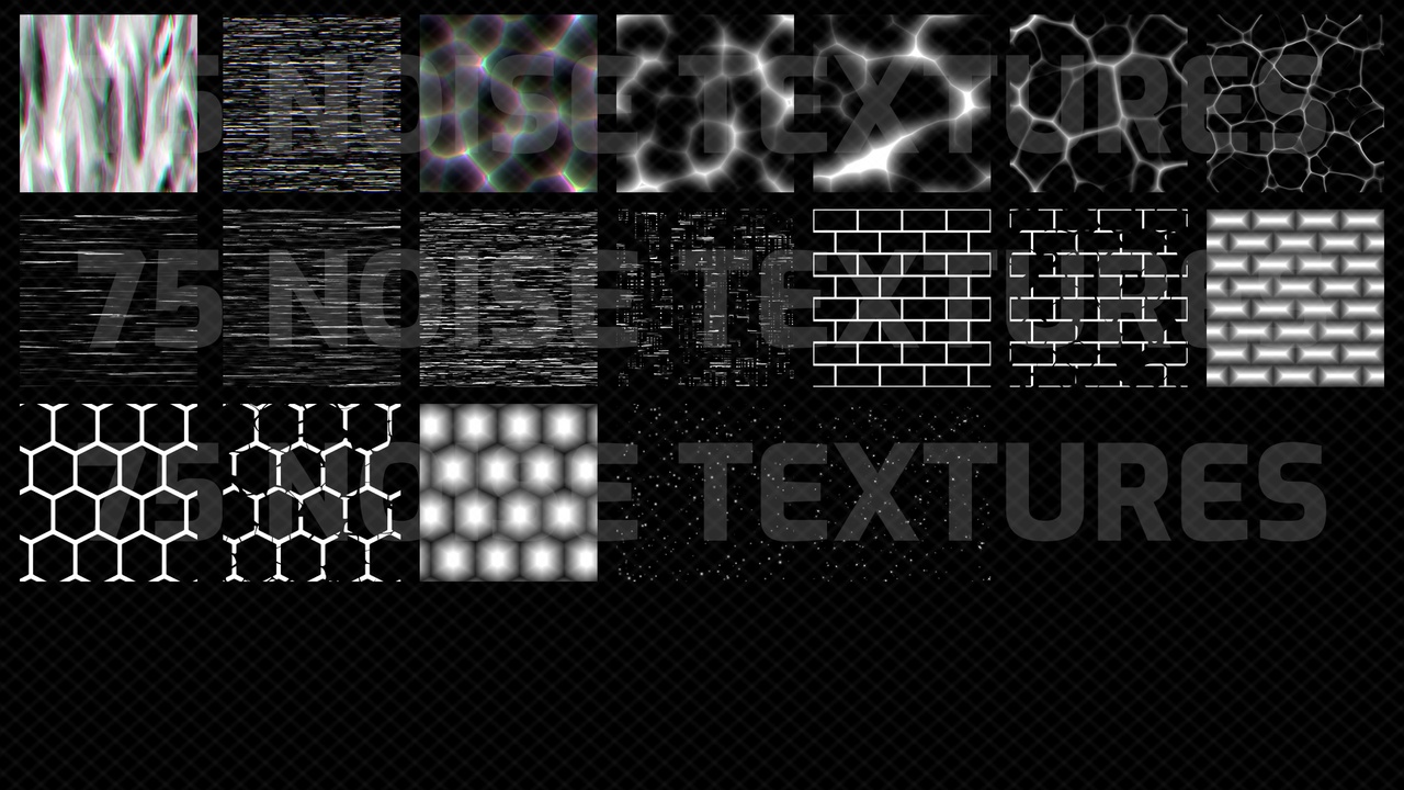 Noise Texture Pack - 75 Tiling Textures for VFX & Shaders - Vol.1