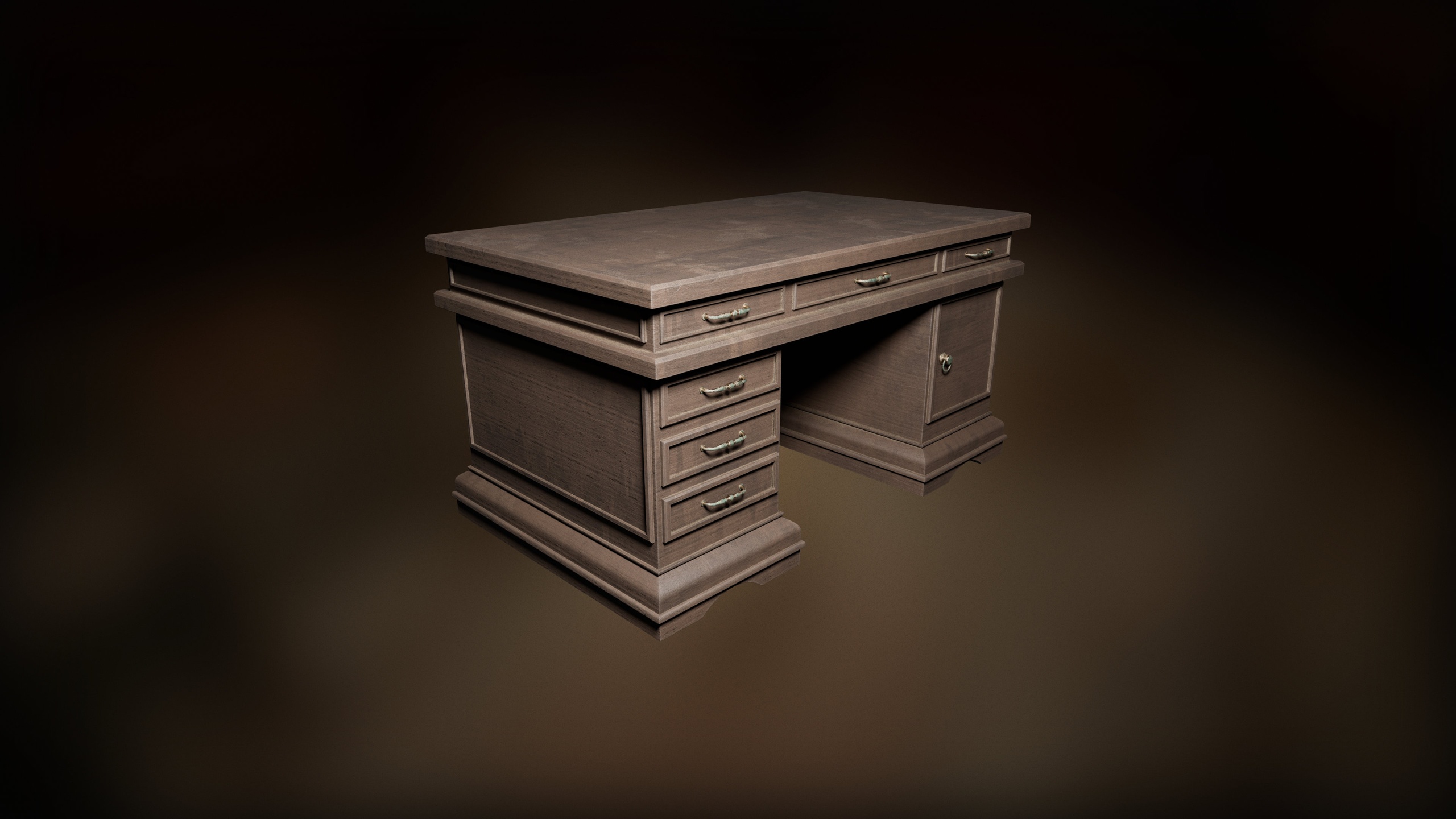 Antique Partner Desk | Fab