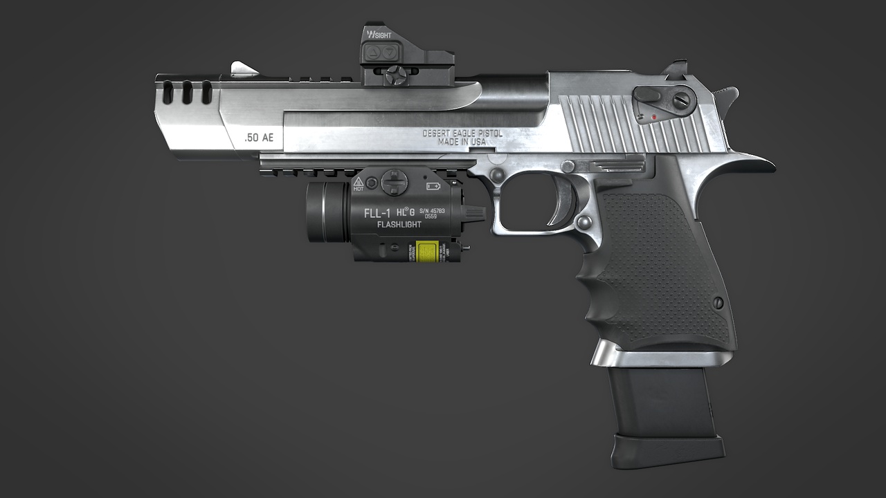 Desert Eagle With Red Dot Sight