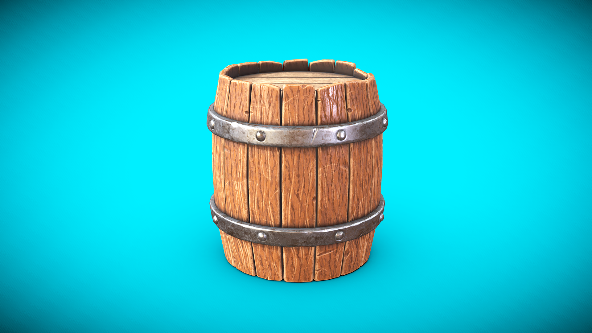 Stylized Medieval Barrel - Game Ready (Full Project) | Fab