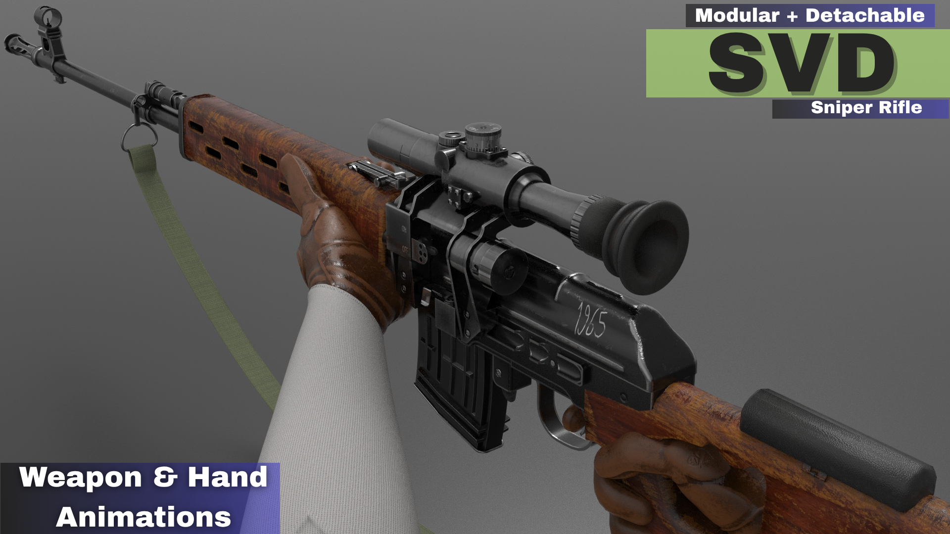 SVD Sniper Rifle (FPS-TPS) | Fab