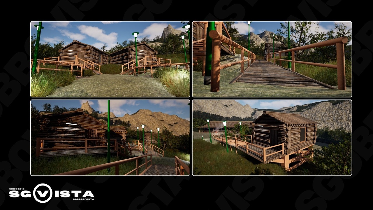Camping Cabin Barrier-Free Asset Pack | Barrier Free | Fab