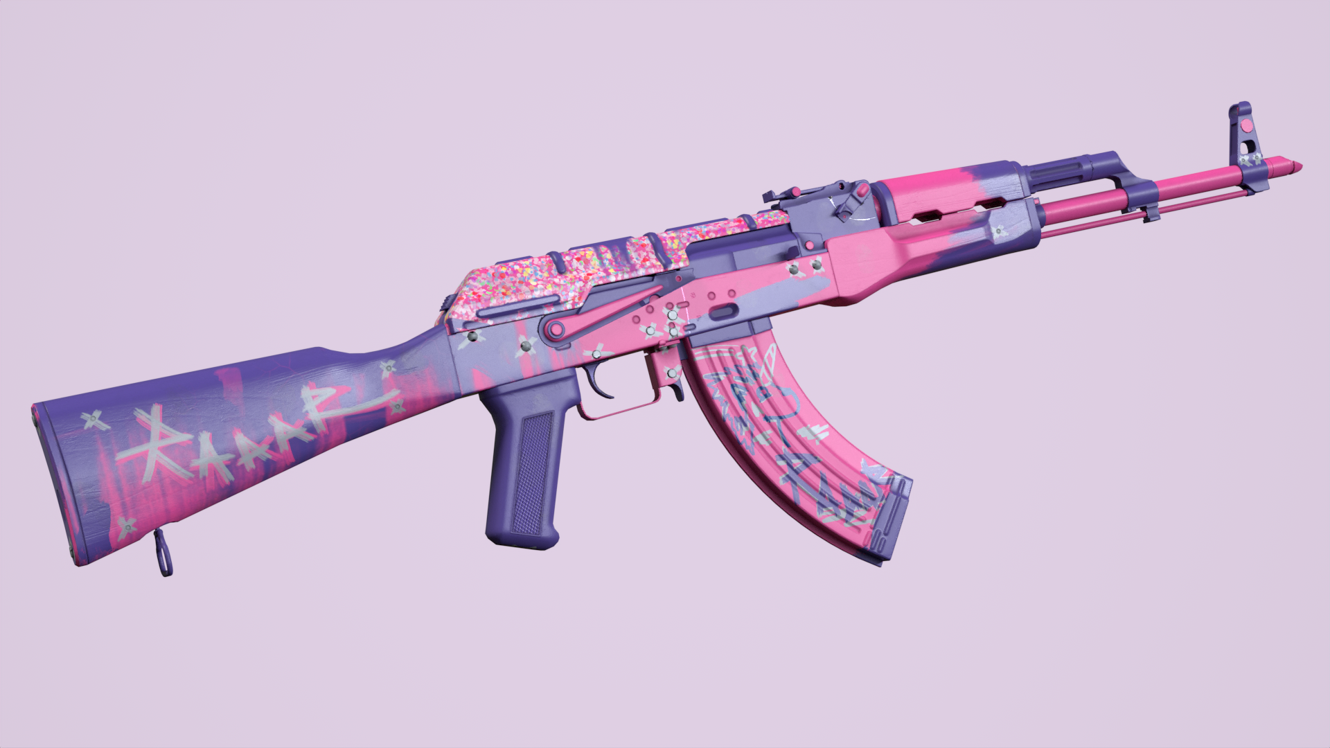 Pink Assault Riffle | Fab