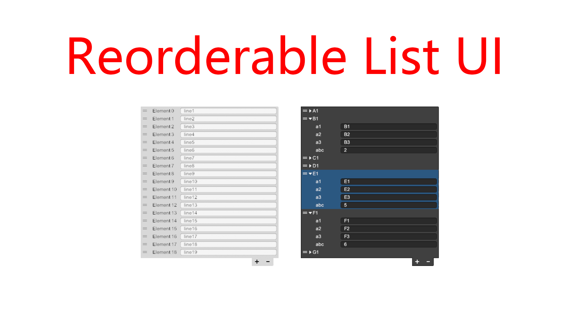 Reorderable List UI | Fab