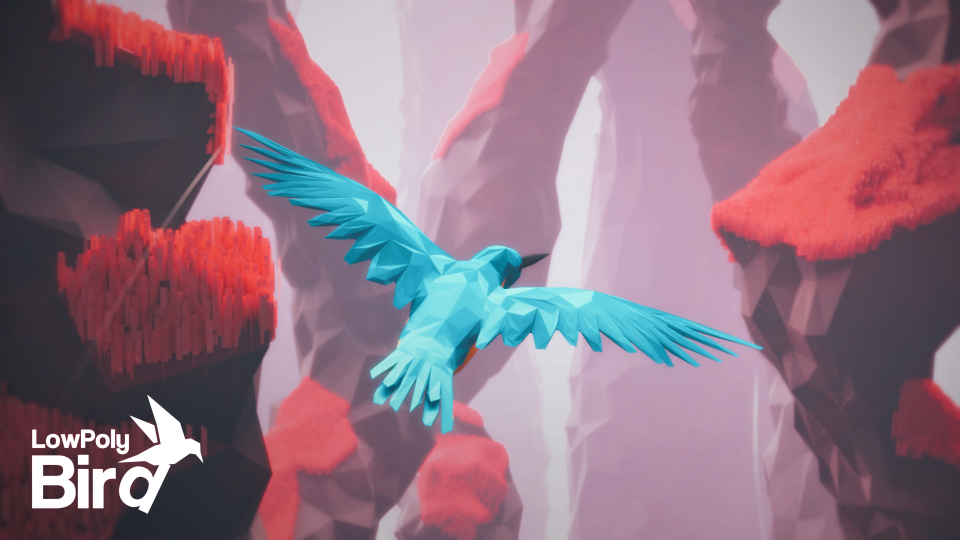 Low Poly Bird: Kingfisher | Fab