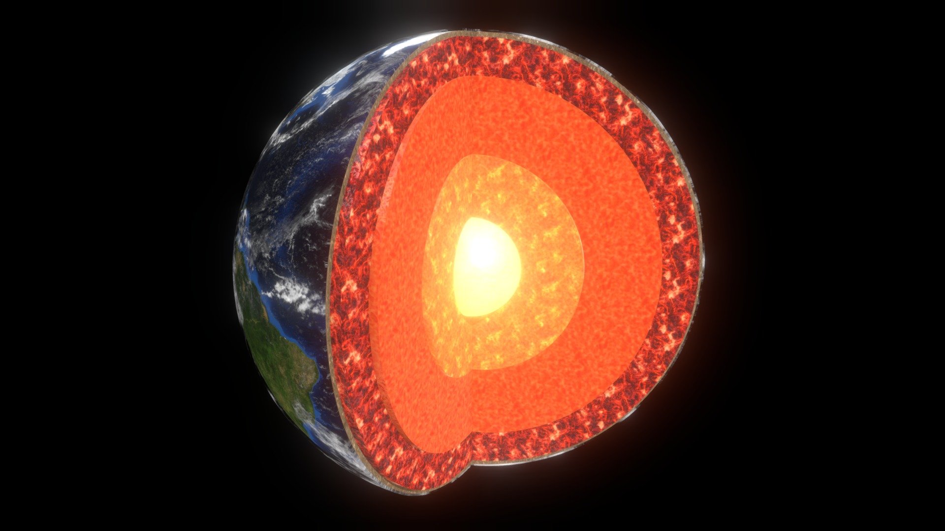 Earth Core Cross-Section | Fab