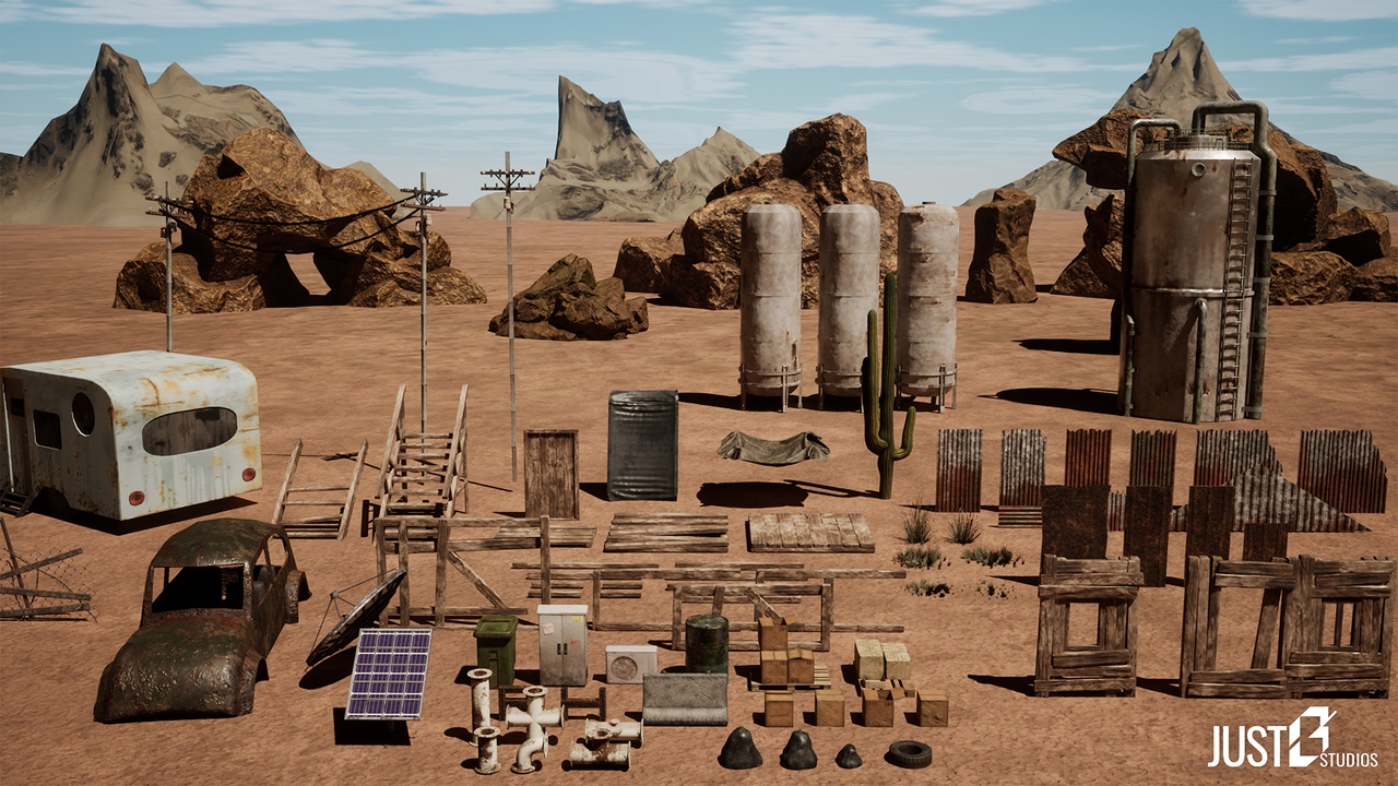 Post Apocalyptic Desert Landscape