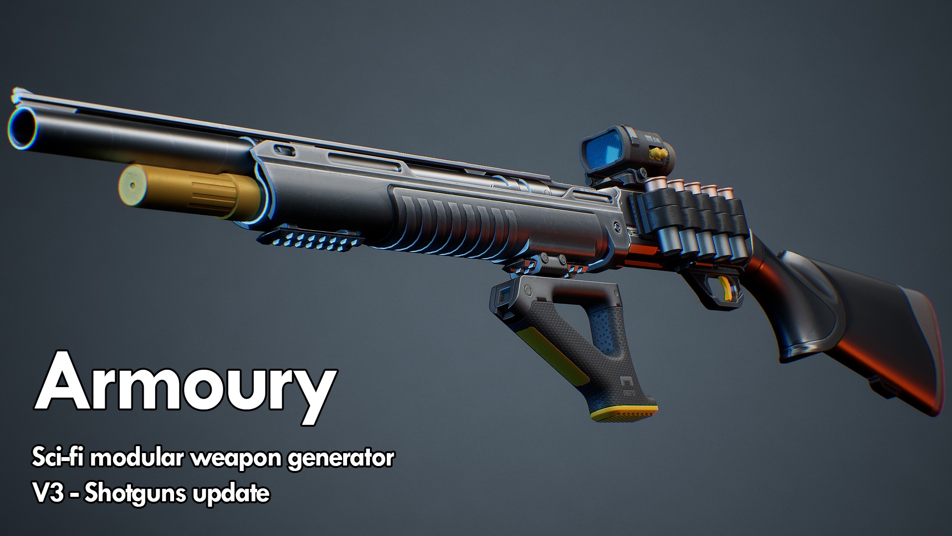 Sci-fi Modular Weapon System - Armoury | Fab