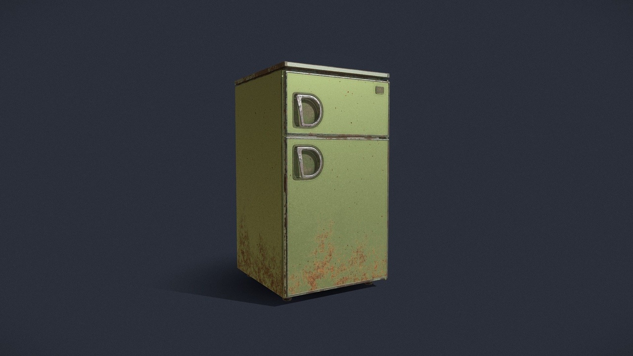 Vintage Mint Green Refrigerator | Fab