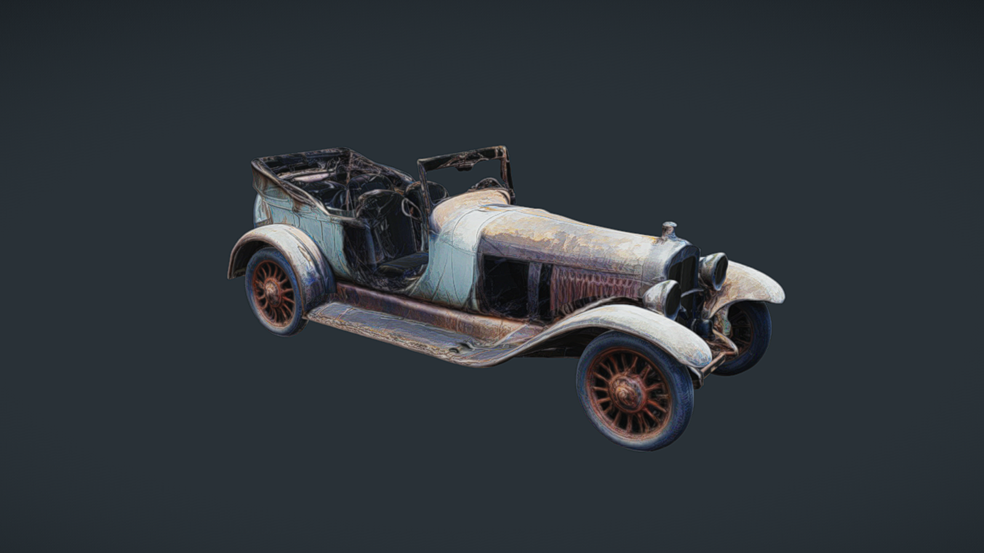 1920s Crashed Car 002 | Fab