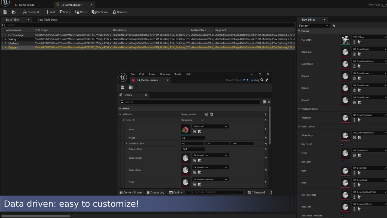 Massive | Village - Procedural villages, farms and ruins with PCG
