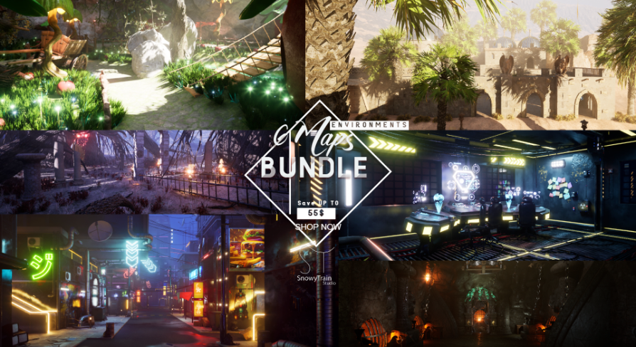 Environments Bundle 6 Maps | Fab