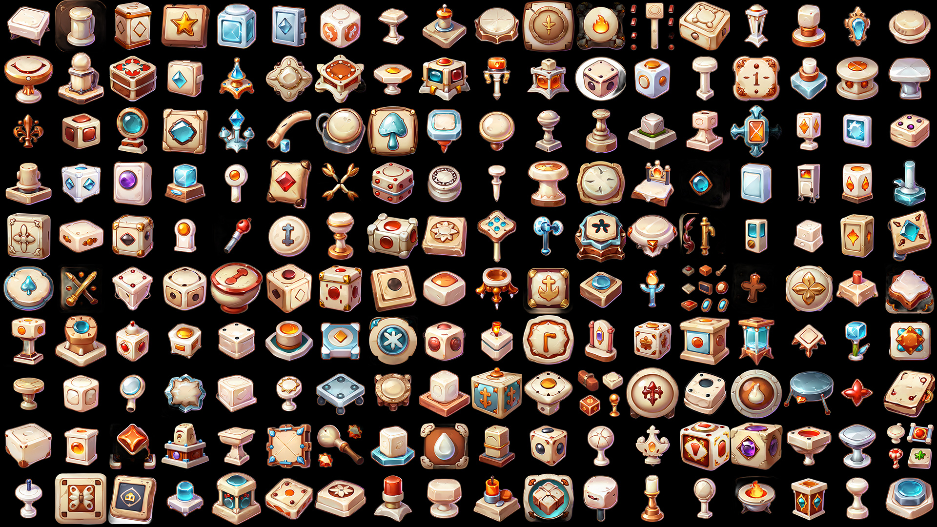 200 Pcs Icon Pack | Fab