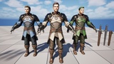 Stylized Fantasy Warrior | UE5 Mannequin Rig | Customizable Colors | Fab