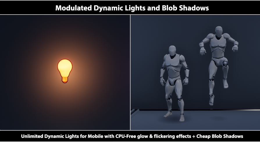 Modulated Dynamic Lights & Blob Shadows