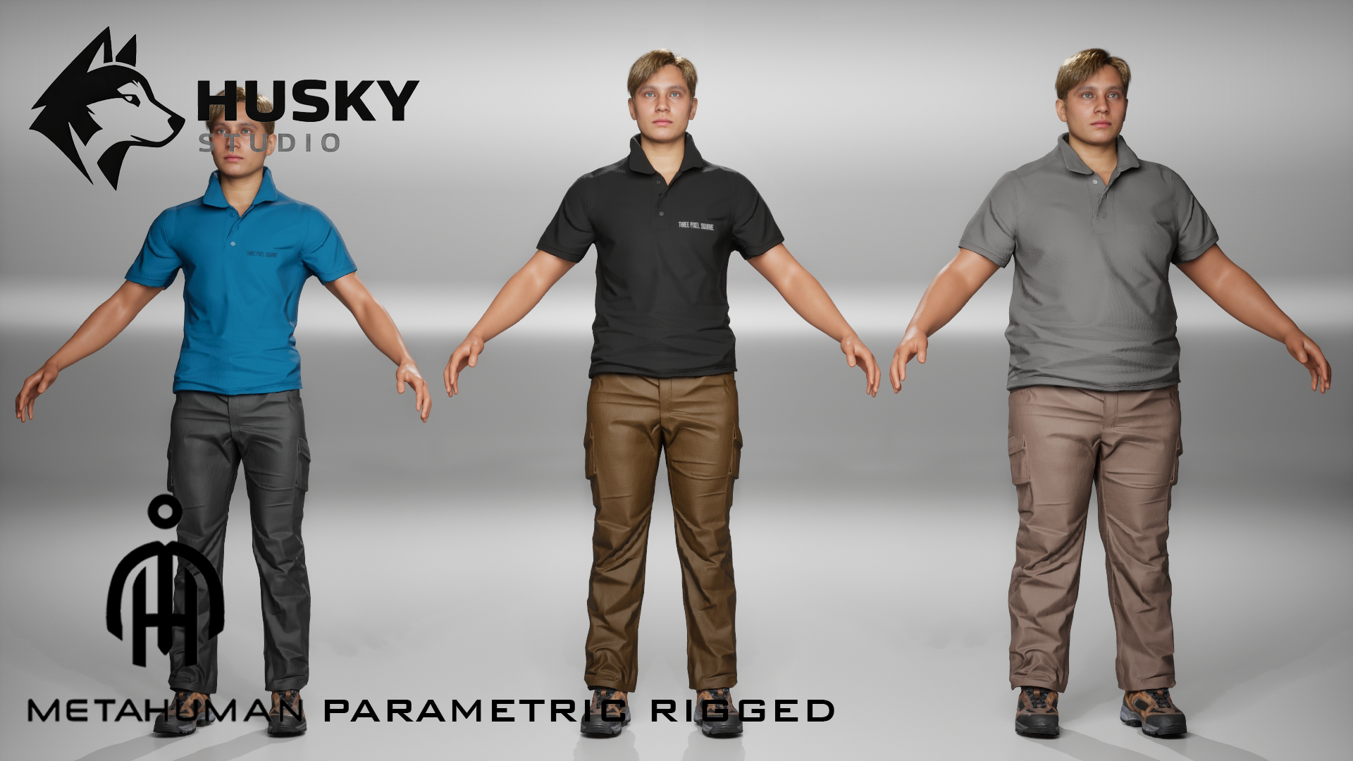 Casual Clothing - 1 - Parametric - All MetaHumans - Outfit - Rigged | Fab