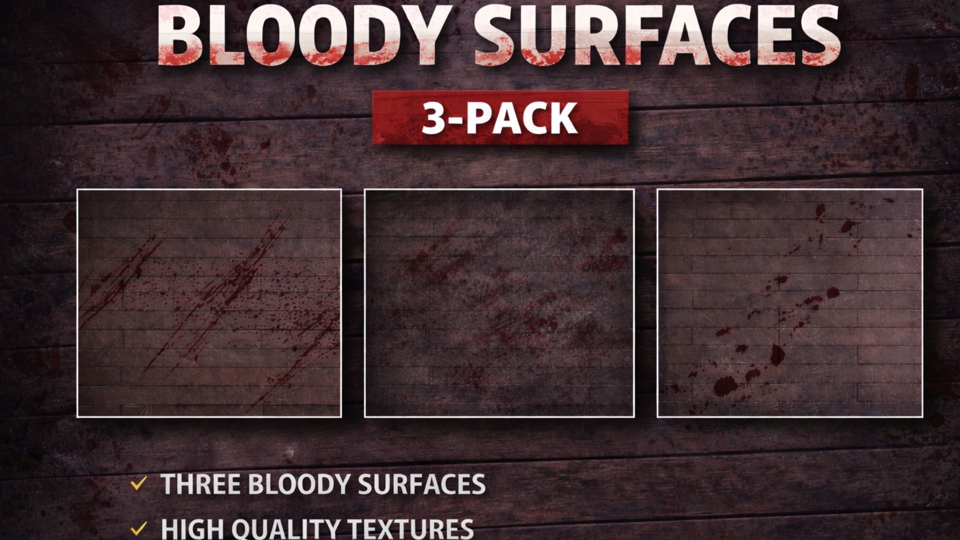 Bloody Surfaces – 3 Pack PBR Textures | Fab