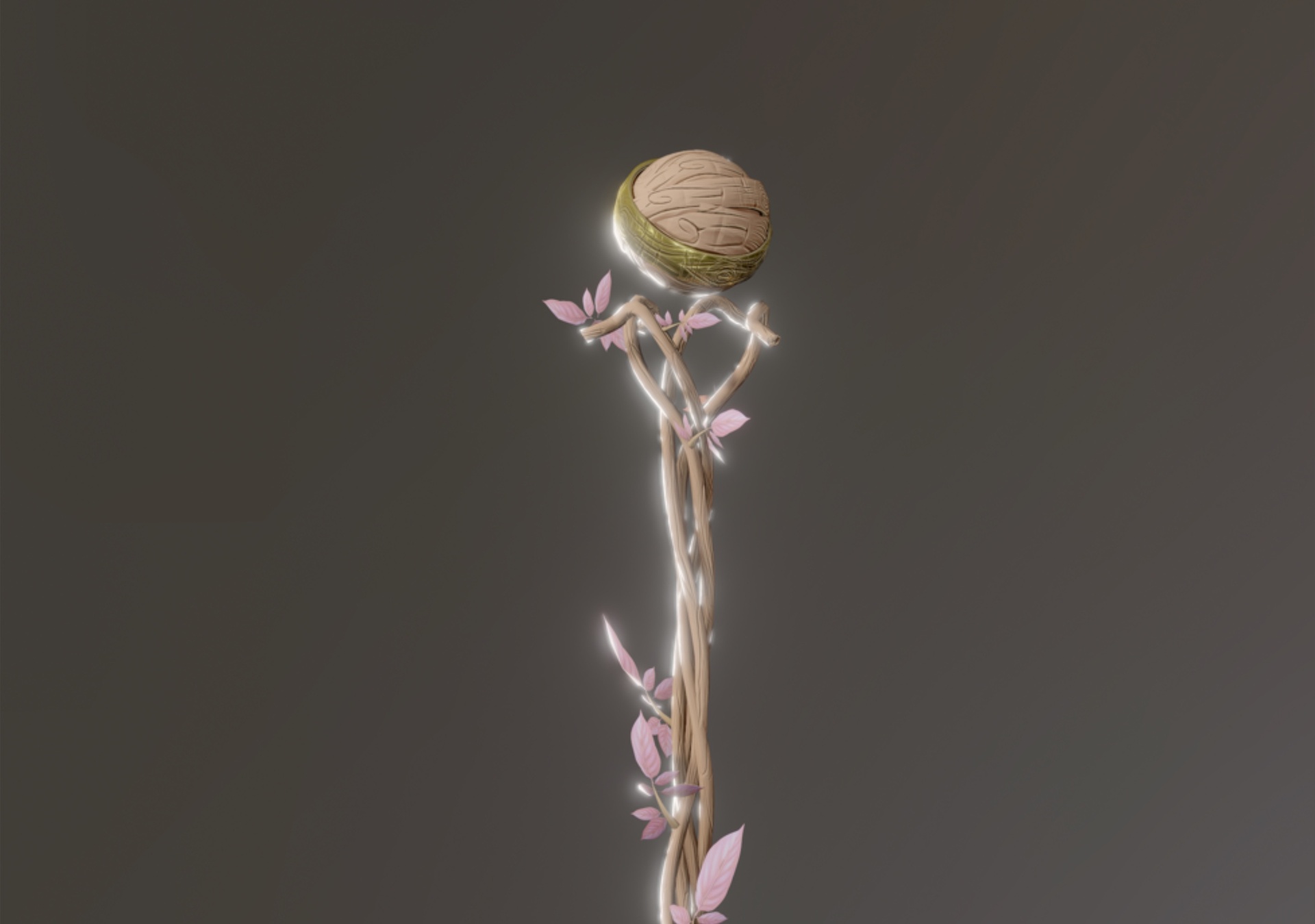 Wood Orb Staff | Fab