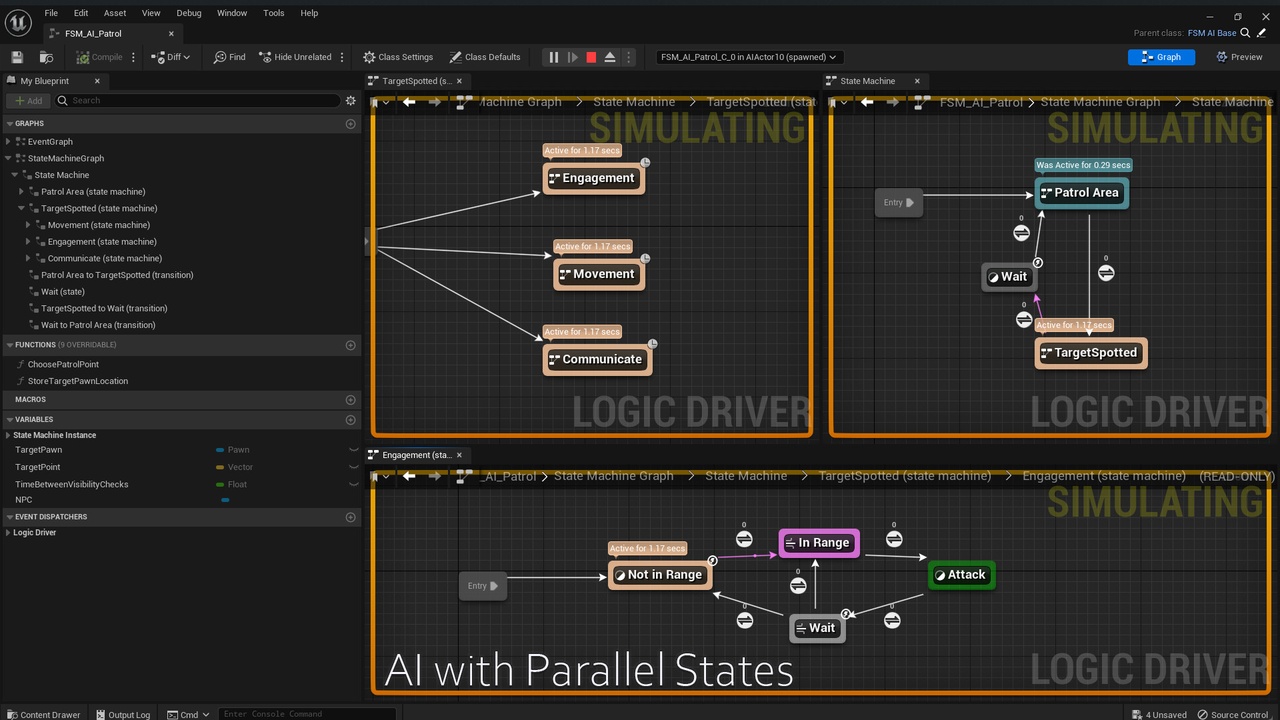 Logic Driver Pro - Blueprint Editor for Dialogue, Quest, Combat & FSM Systems