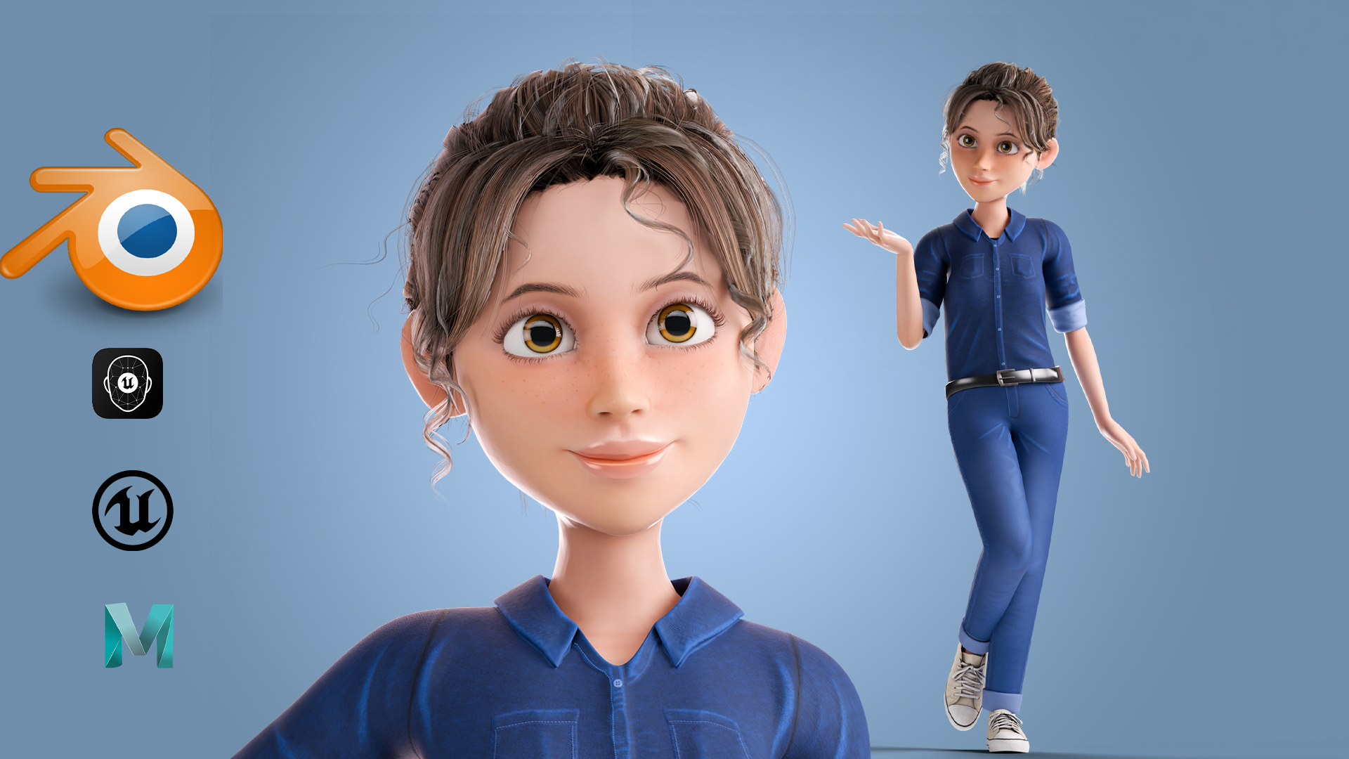 Cartoon Lilly Rigged | Fab