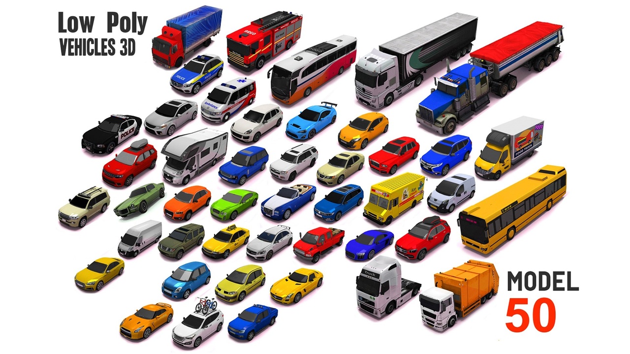 Vehicle Pack 2 - 3D model by Sidra (@Sidramax) [abfd6b6] - Sketchfab