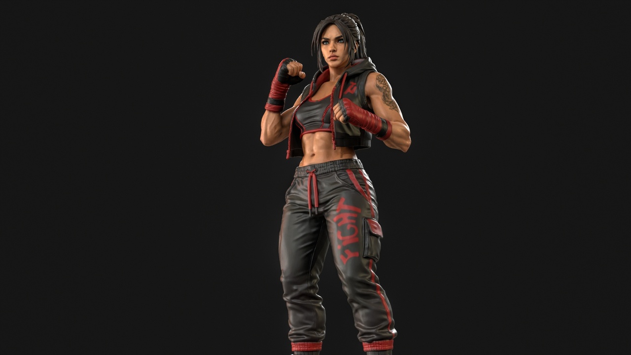 Street Fighter Girl 3D Print Ready | Fab