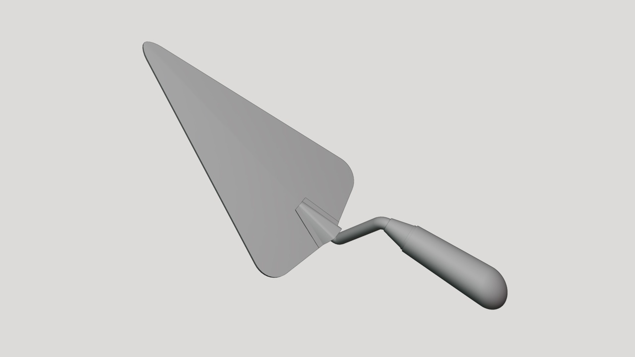 Mortar Trowel - Geometry Only No Textures No Materials | Fab