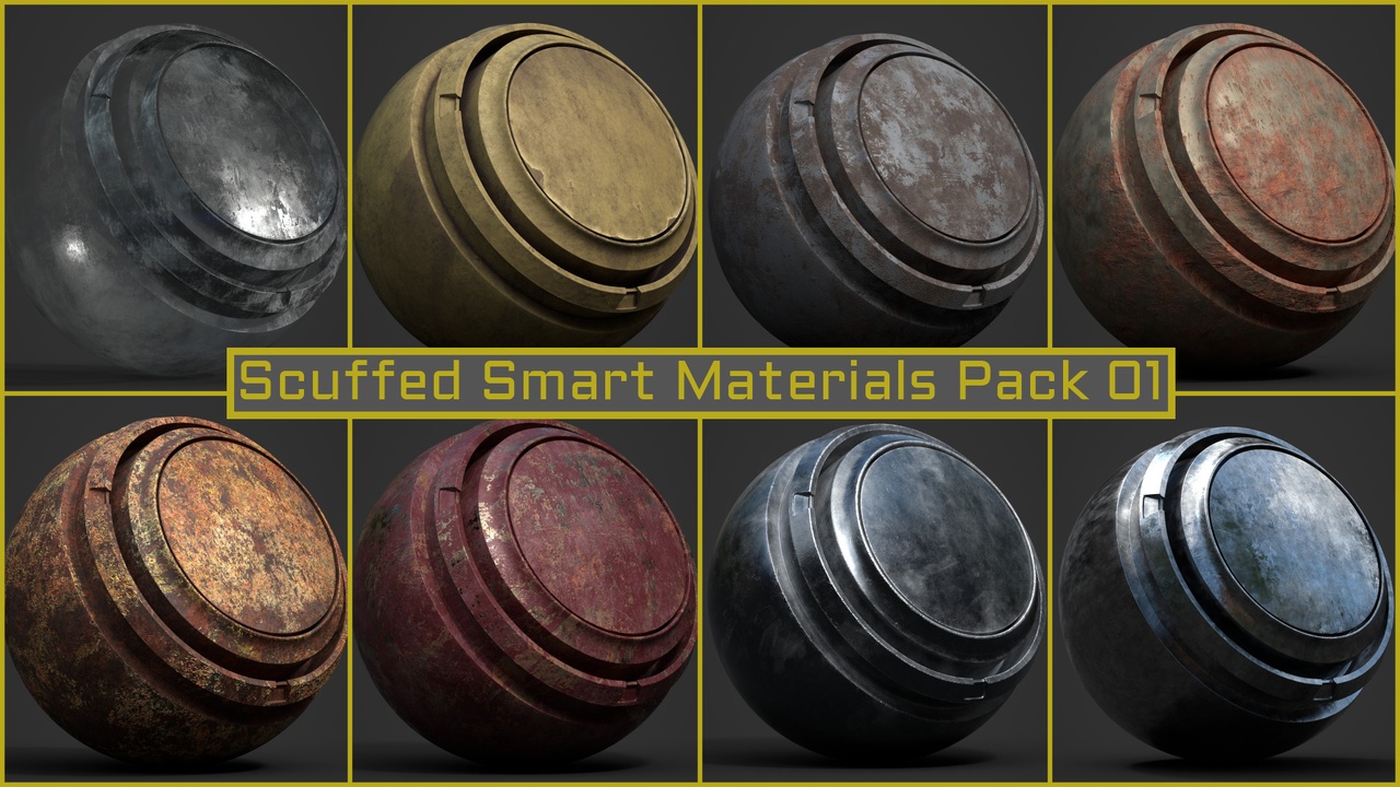 Scuffed Smart Materials Pack 01 | Fab