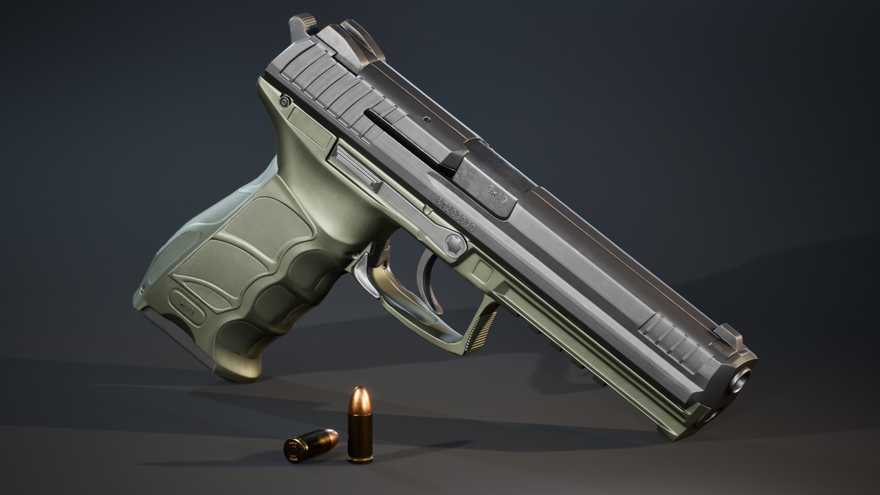 Customizable Pistol Including Animations | Fab