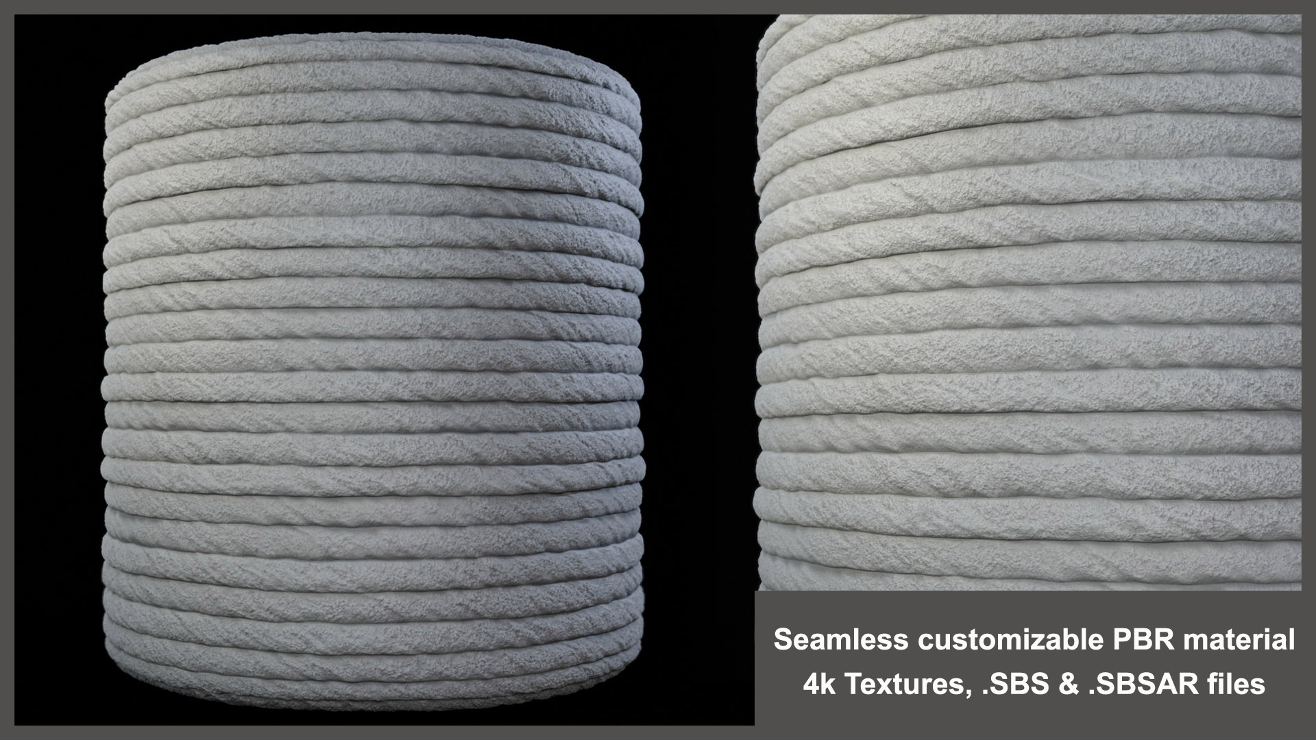 3D Printed Concrete Wall Substance PBR Material and textures | Fab