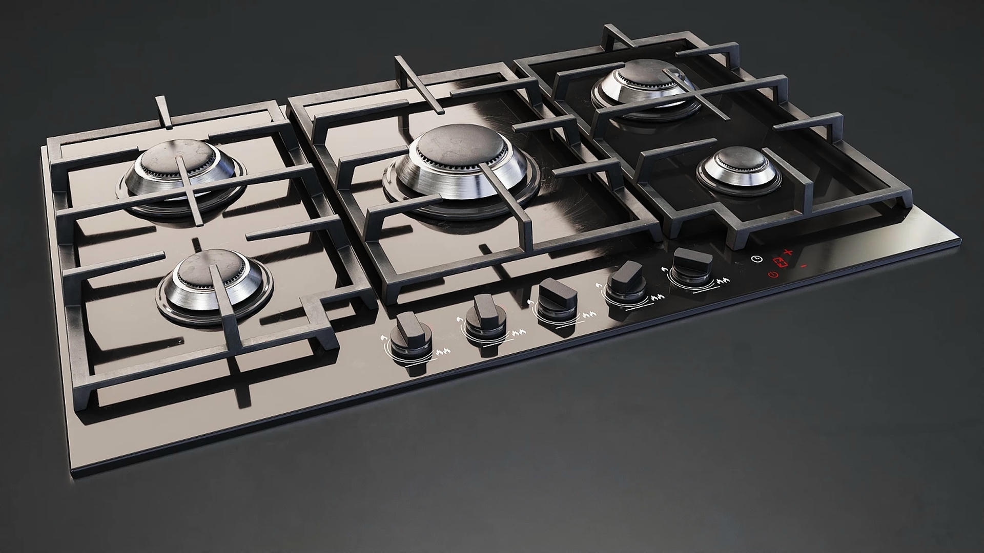 Modern Gas Stove Cooktop 3D Model | Fab