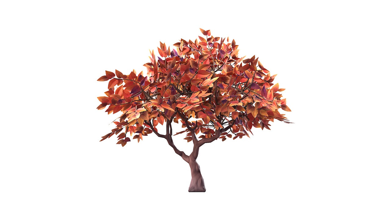 Stylized Tree 04 Autumn | Fab
