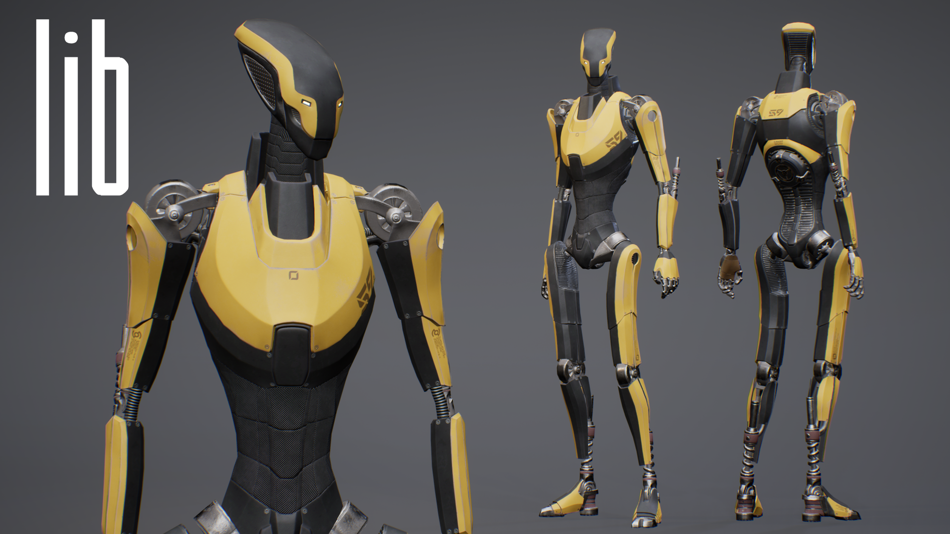 Humanoid Robot Concept Art Futuristic Humanoid Robot Legs Intricate