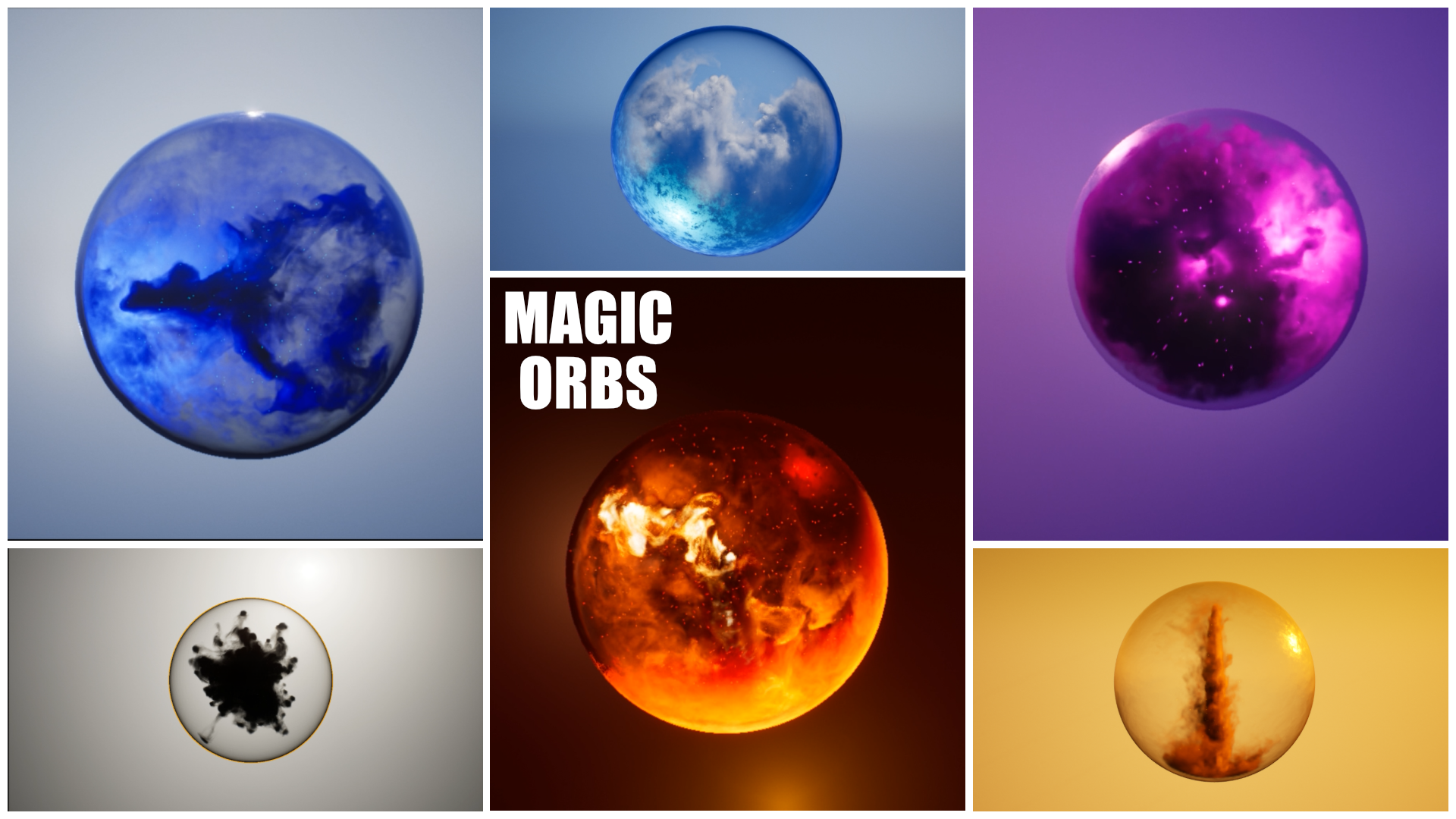 Magic Orbs - Niagara Fluids | Fab
