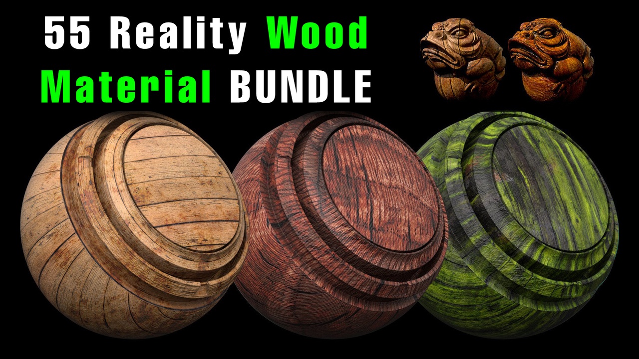55 High Quality Wood Material Pack | Fab