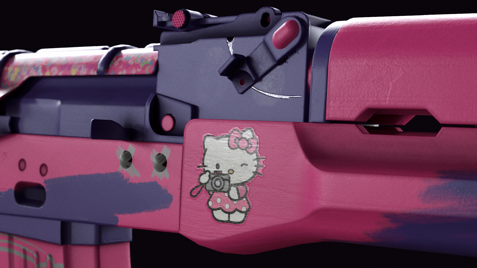 Ar15 Rosa De Hello Kitty Rifle Paper Co. X Loloi Rosa RSA 01 Ivory