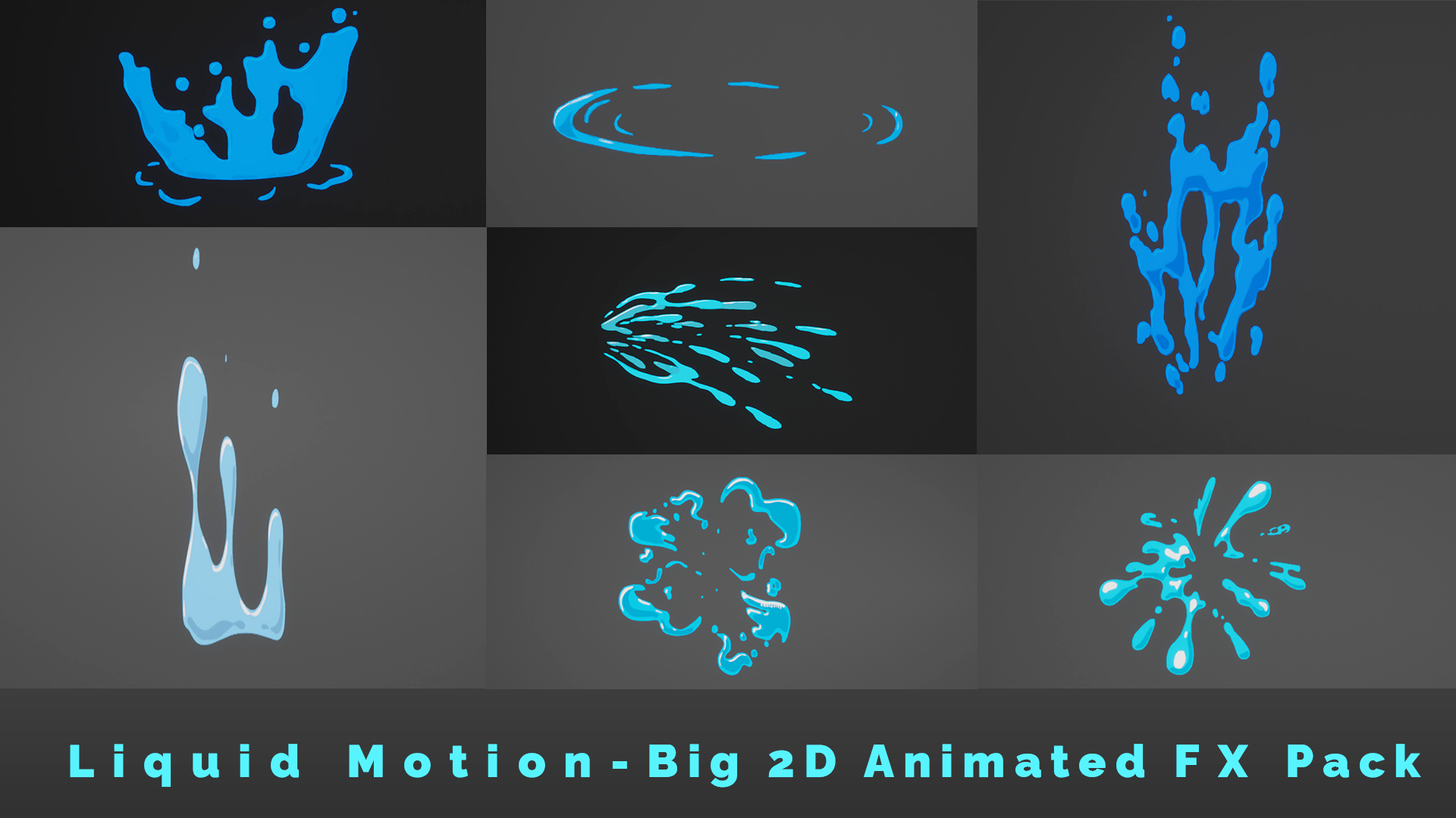Liquid Motion Pack - Large 2D Keyframe Animated Fluid FX Pack | Fab
