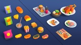 Food Mini - Low Poly 3D Models Pack | Fab