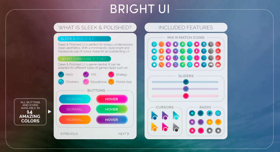 Bright & Colorful UI Theme | Fab