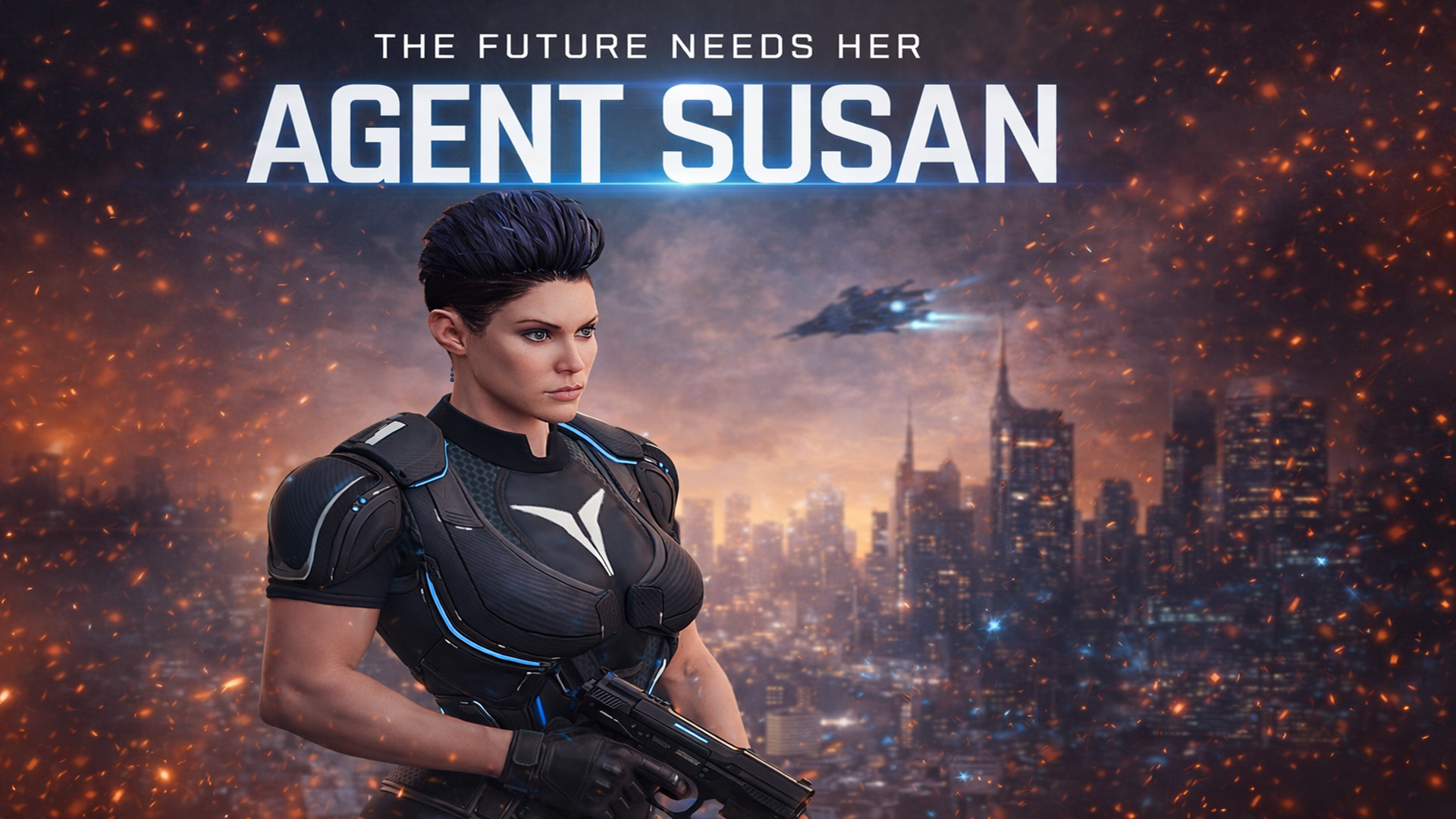 Agent Susan – Realistic Sci-Fi Female Character Game-Ready 3D Model | Fab