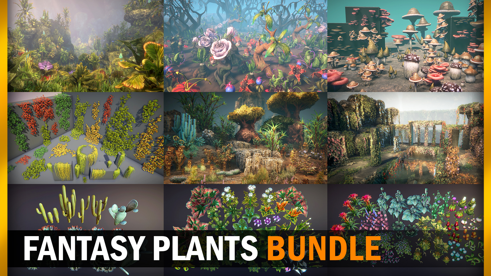 Fantasy plants bundle | Fab