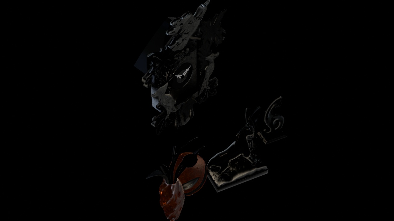 Dark Ornamental Sculpture Set | Fab